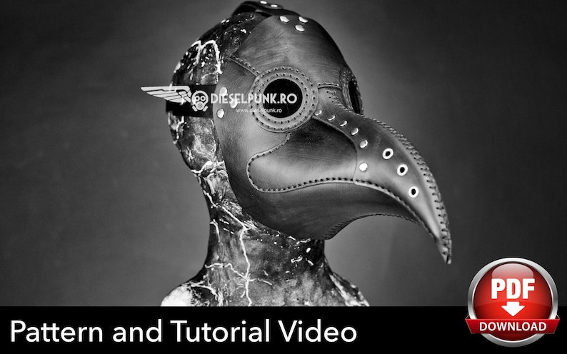 Plague doctor mask template - manbool