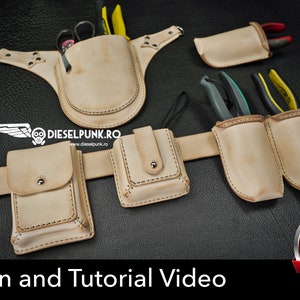 Tool Belt Pattern - Leather DIY - Pdf Download - Hip Bag - Video ...