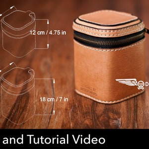 Leather Box Pattern - Toiletry Bag Pattern - Leather DIY - Pdf Download ...