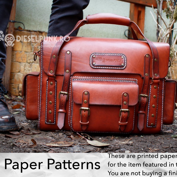 Leather Explorer Bag Pattern - Etsy