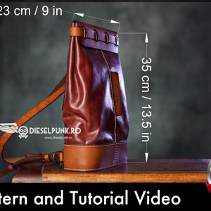 Backpack Pattern - Leather DIY - Pdf Download - Video Tutorial - Etsy