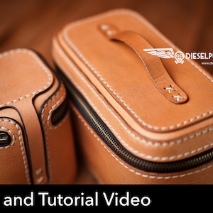 Leather Box Pattern - Toiletry Bag Pattern - Leather DIY - Pdf Download ...