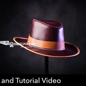 Leather Fedora Hat Pattern: DIY Crafting Guide (PDF & Video) - Etsy
