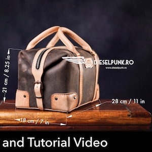 Doctor Bag Pattern: Leather Travel Weekender (PDF Download + Video) - Etsy