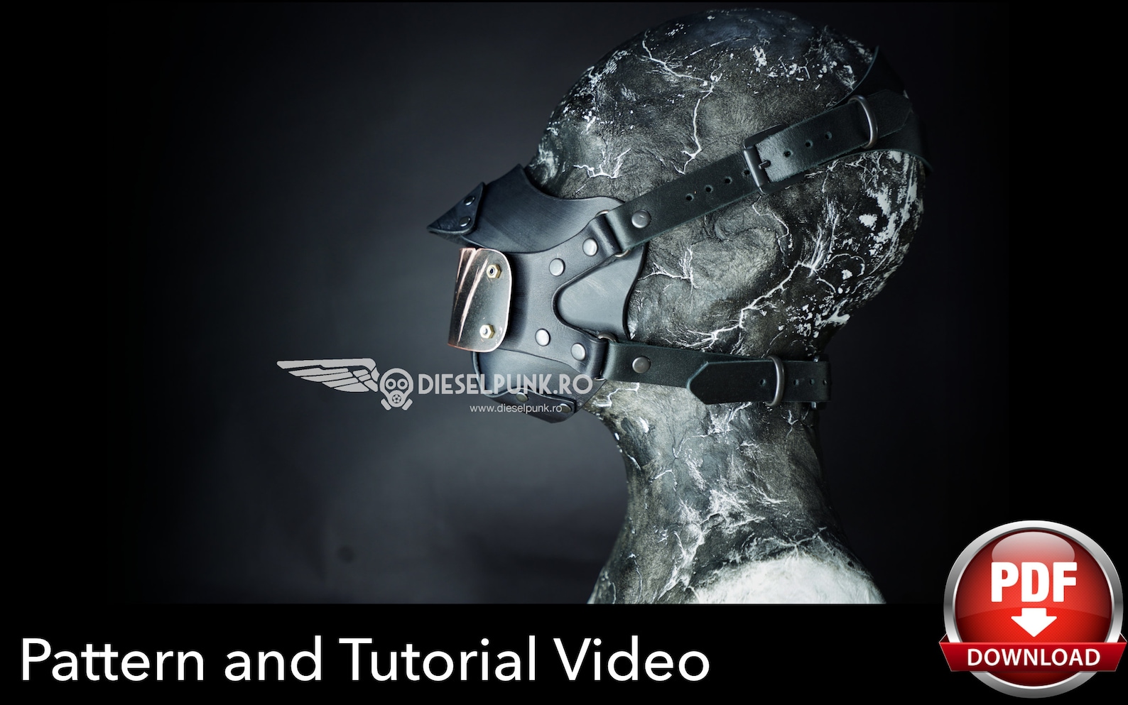 Steampunk Mask Pattern DIY Mask Pdf Download Video - Etsy