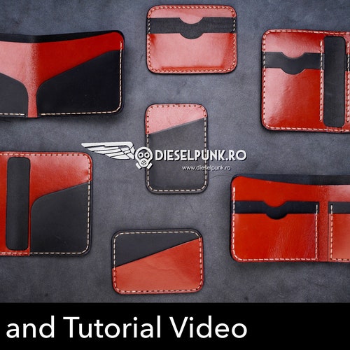 Leather Wallet PDF Pattern DIY Template Leathercraft - Etsy