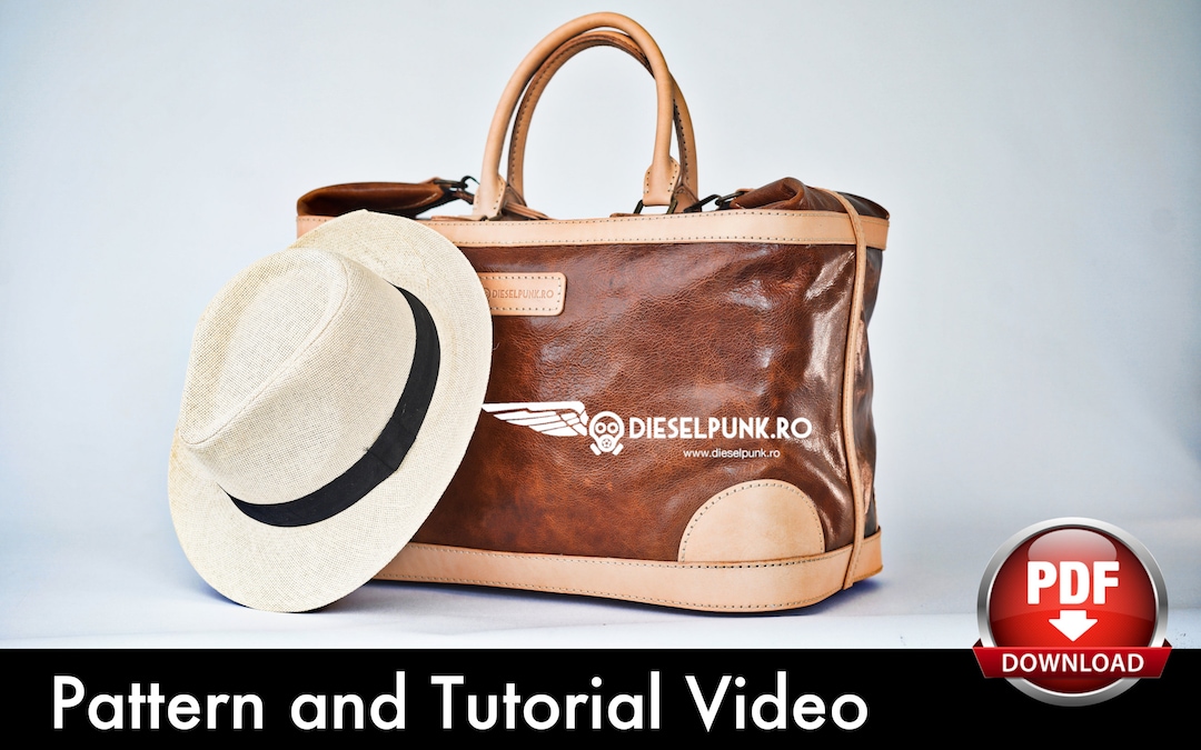 Bag Pattern - Travel Bag DIY - Pdf Download - Weekender Bag - Video ...