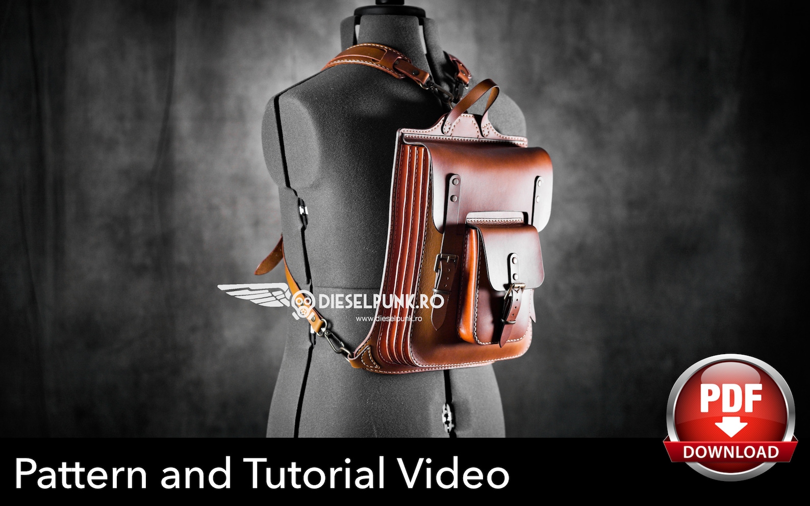 Backpack Pattern Leather Backpack Template Pdf Download - Etsy