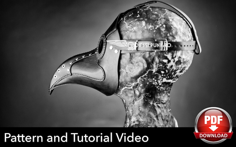 Plague Doctor Mask Pattern DIY Pattern Pdf Download | Etsy