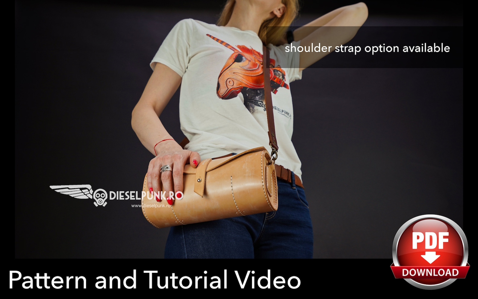 Round Leather Bag Pattern Leather DIY Pdf Download | Etsy Canada