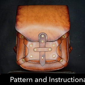Backpack Pattern Leather DIY Pdf Download Video Tutorial - Etsy