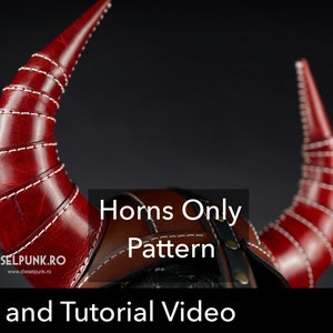 Horns Pattern Cosplay DIY Pdf Download Video Tutorial | Etsy