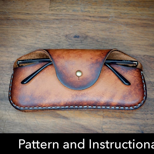 Sunglasses Case Pattern Glasses Case Template Leather DIY - Etsy