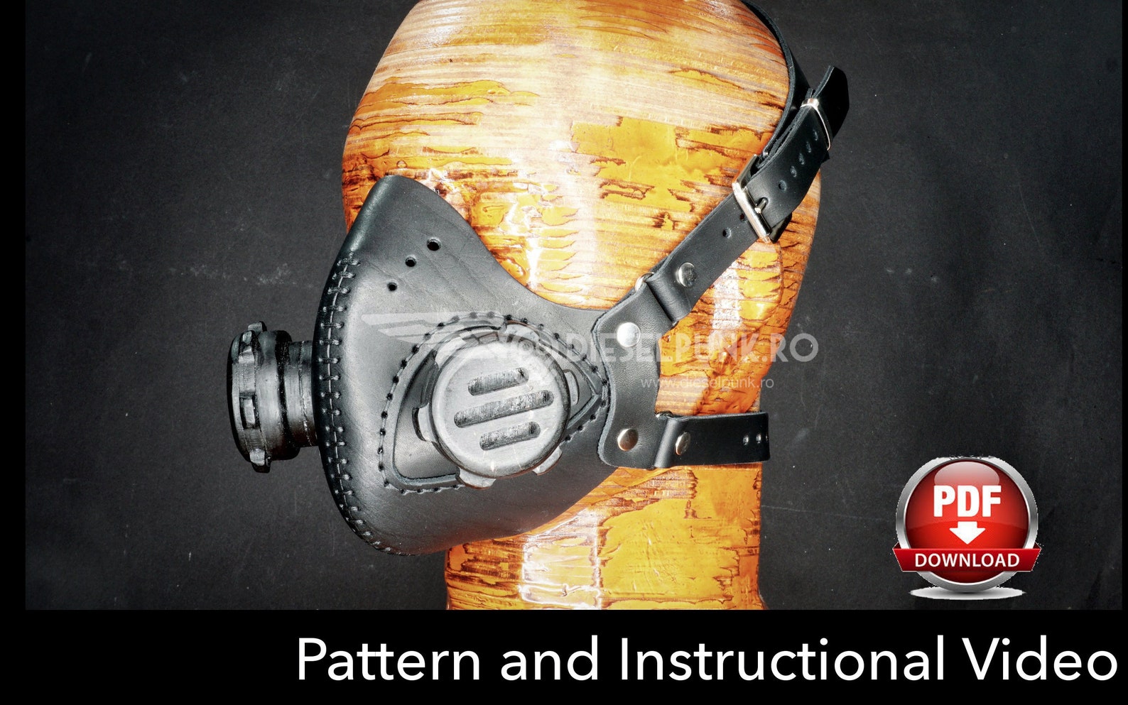 Steampunk Mask Pattern DIY Mask Pdf Download Video - Etsy