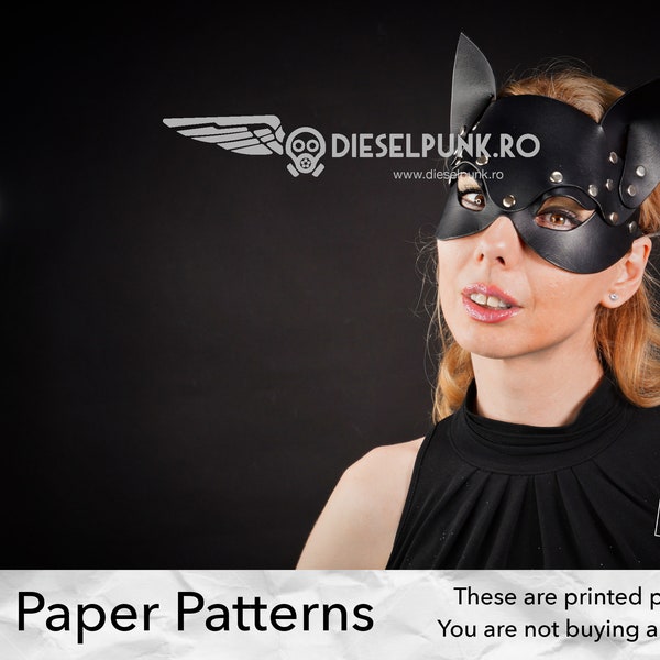 Leather Cat Mask Pattern - Etsy