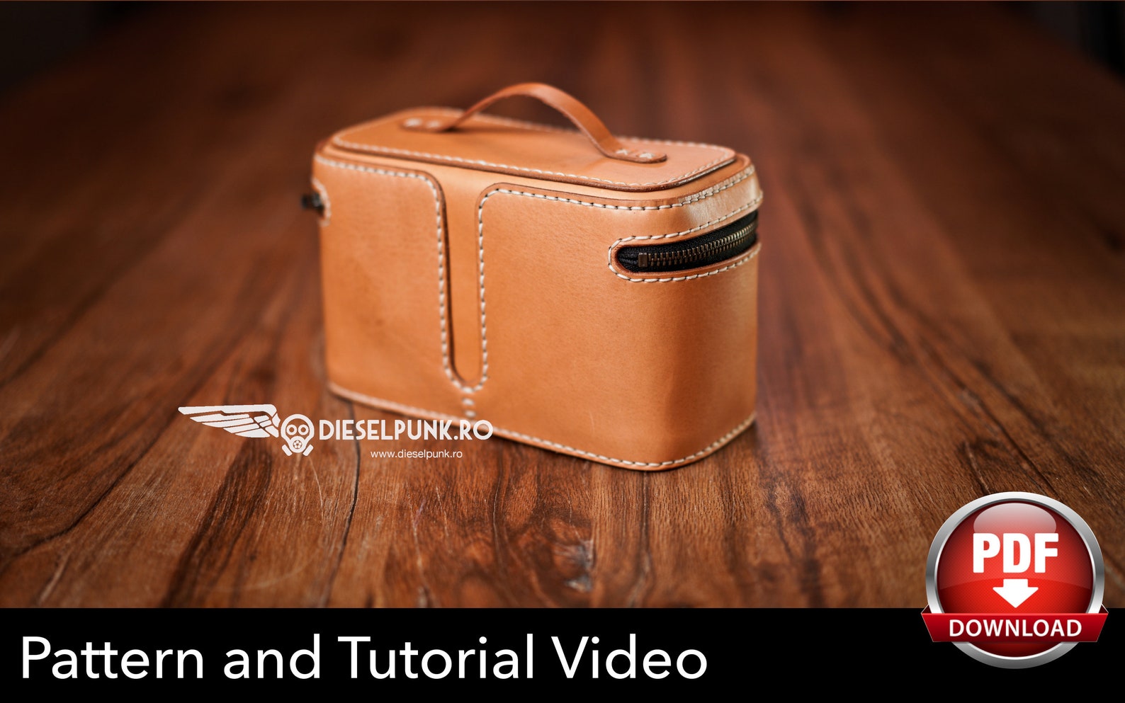 Leather Box Pattern Toiletry Bag Pattern Leather DIY Pdf | Etsy