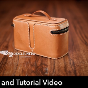 Leather Box Pattern - Toiletry Bag Pattern - Leather DIY - Pdf Download ...