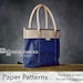 Leather Bag Pattern - Printed Paper Patterns - Leather DIY - Tote #4 ...