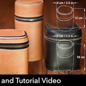 Leather Box Pattern - Toiletry Bag Pattern - Leather DIY - Pdf Download ...