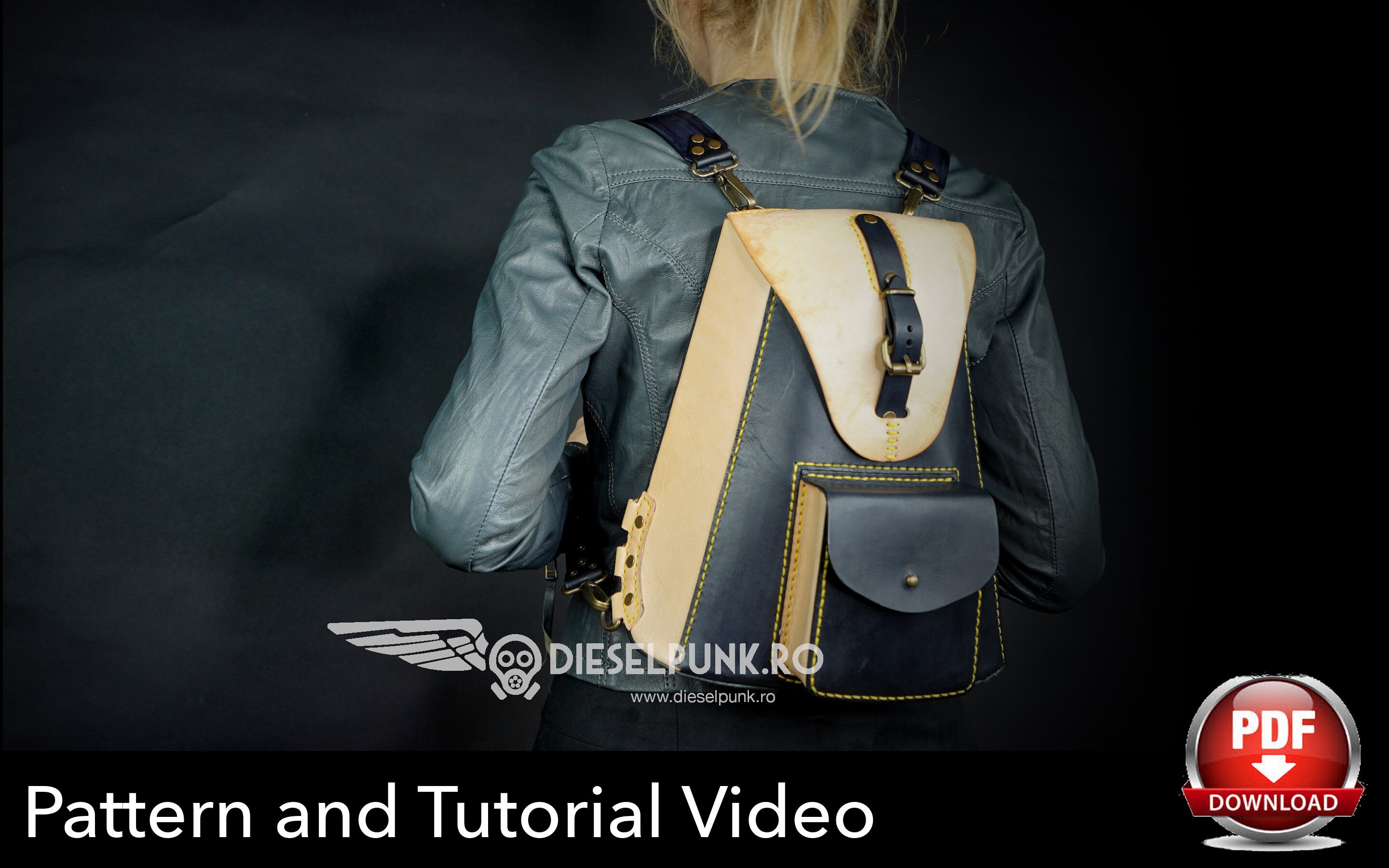 Backpack Pattern Leather DIY Pdf Download Video | Etsy