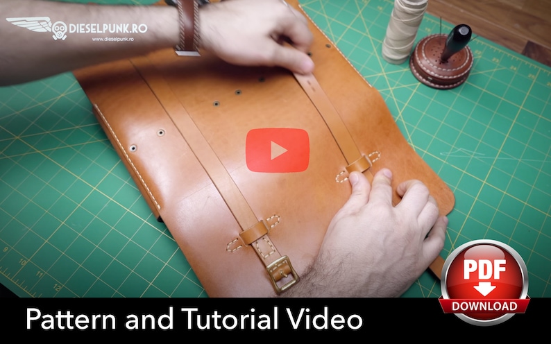 Leather Tool Pouch Pattern Pdf Download Leather DIY Pipe - Etsy