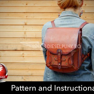 Backpack Pattern - Leather DIY - Pdf Download - Video Tutorial - Etsy