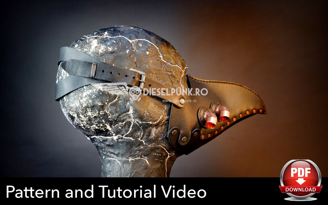 Plague Doctor Mask Pattern DIY Pattern Pdf Download - Etsy