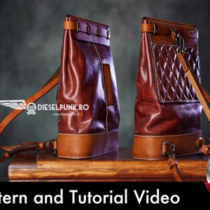 Backpack Pattern - Leather DIY - Pdf Download - Video Tutorial - Etsy