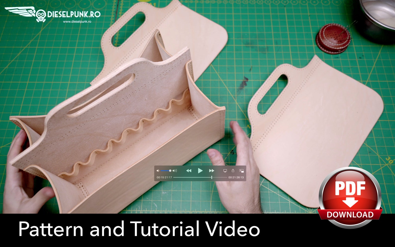 Leather Tool Bag Pattern Pdf Download Leather DIY Tool | Etsy