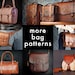 Round Leather Bag Pattern: DIY Purse Sewing PDF (includes Video ...