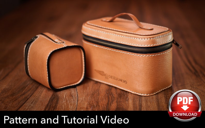 Leather Box Pattern Toiletry Bag Pattern Leather DIY Pdf - Etsy