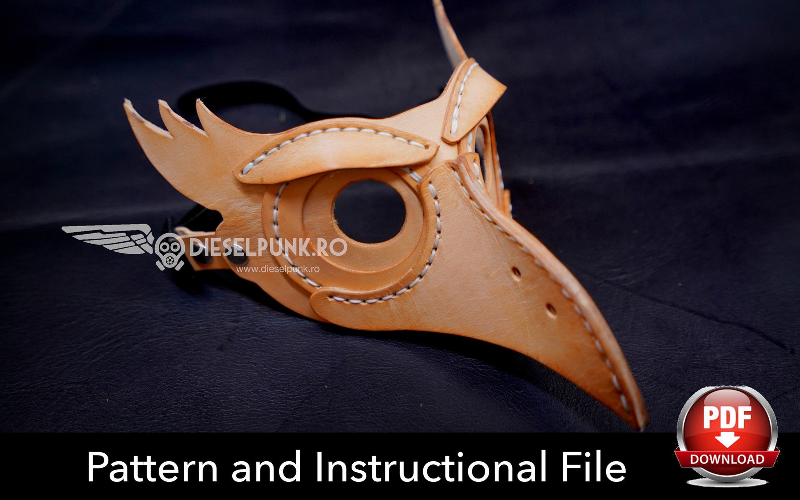 Bird Mask Pattern Halloween Mask Pattern DIY Leather | Etsy Canada