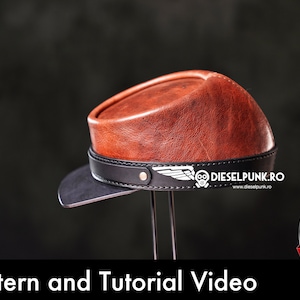 Kepi Hat Pattern: Leather DIY Template - Civil War Style - Etsy