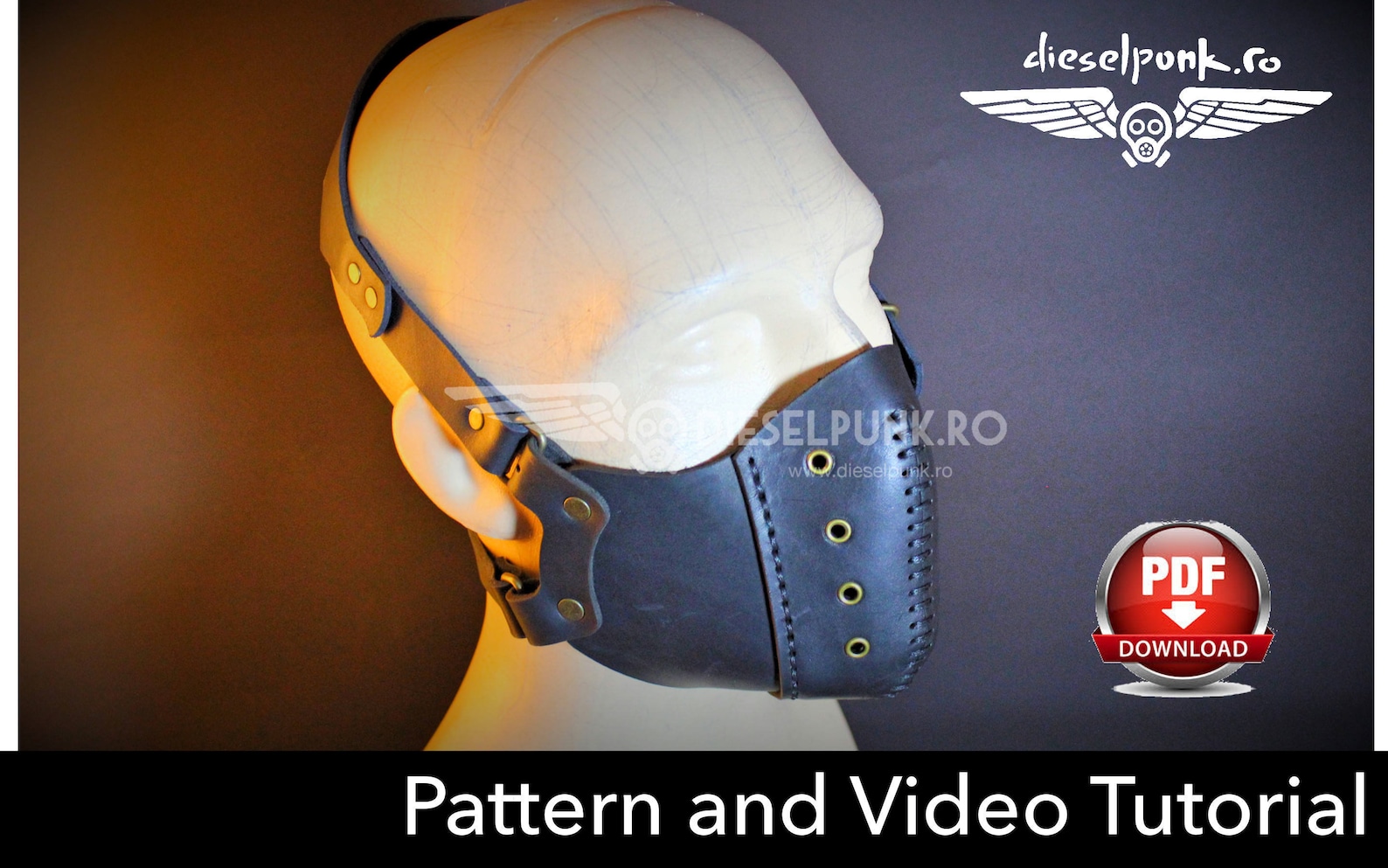 Steampunk Mask Pattern DIY Mask Pdf Download Video - Etsy