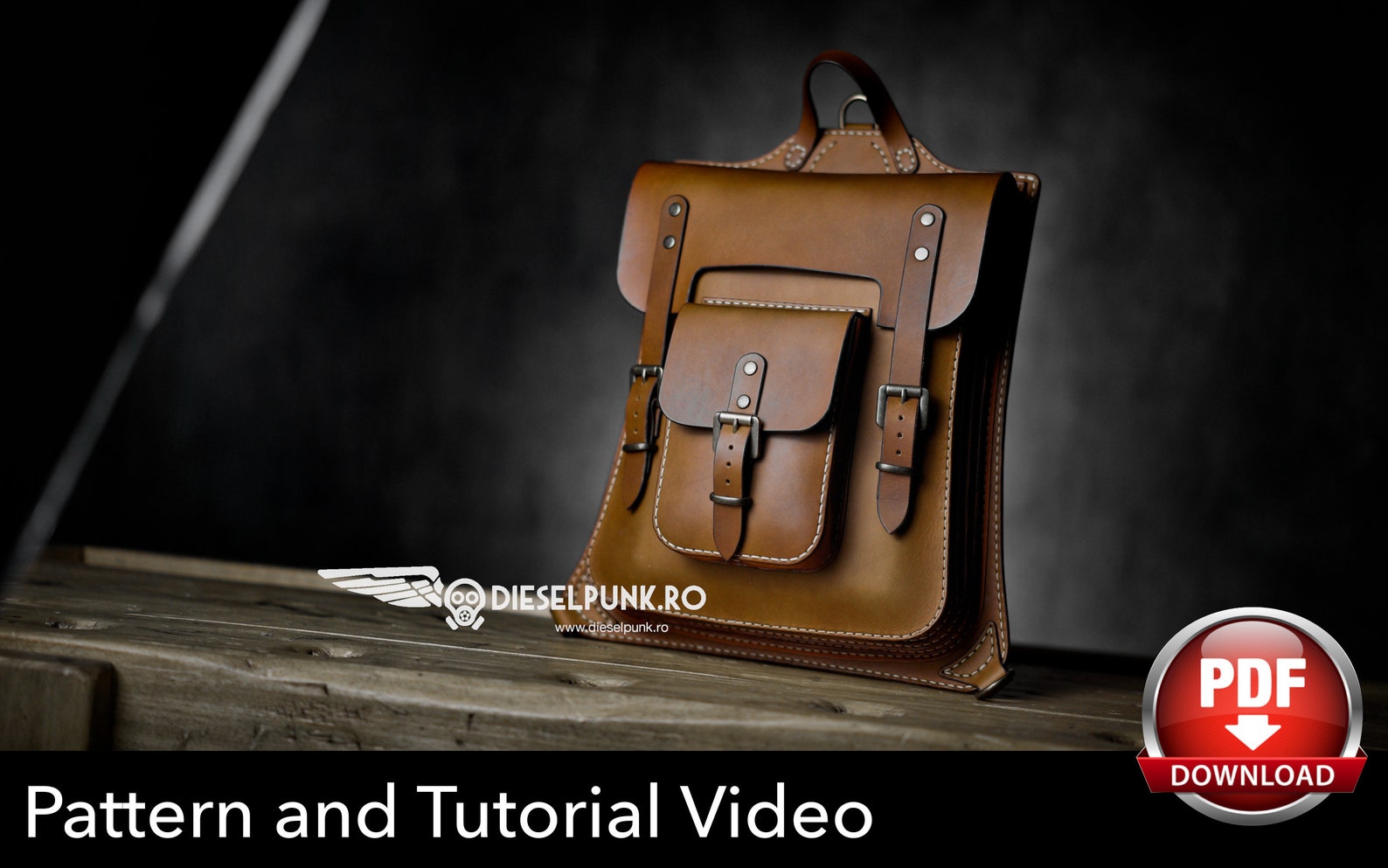 Backpack Pattern Leather Backpack Template Pdf Download - Etsy