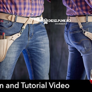 Tool Belt Pattern - Leather DIY - Pdf Download - Hip Bag - Video ...