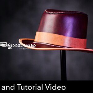 Leather Fedora Hat Pattern: DIY Crafting Guide (PDF & Video) - Etsy