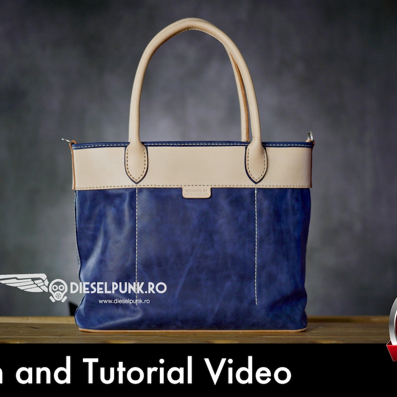 Leather Tote Stylish - Etsy