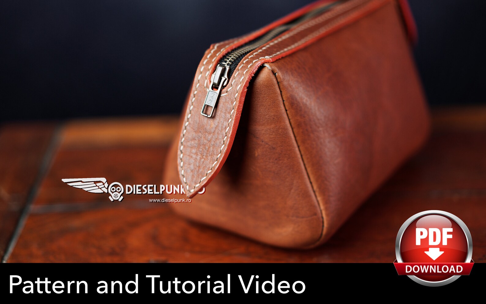 Dopp Kit Pattern Toiletry Bag Pattern Leather DIY Pdf - Etsy