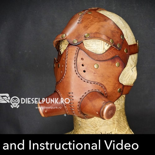 Steampunk Mask Pattern DIY Mask Pdf Download Video | Etsy