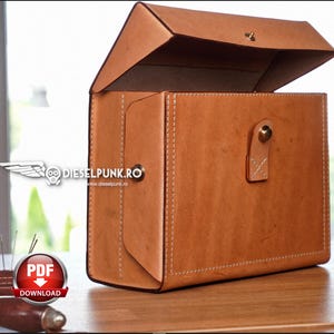 Leather Tool Box Pattern - Pdf Download - Leather DIY - Tool Bag ...