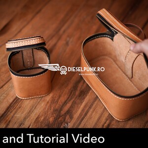 Leather Box Pattern Toiletry Bag Pattern Leather DIY Pdf Download ...