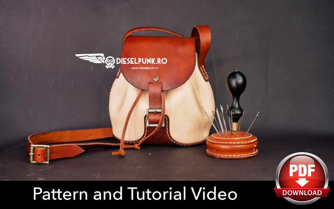 Leather Bag Pattern: Easy DIY Purse - PDF Download With Video Guide - Etsy