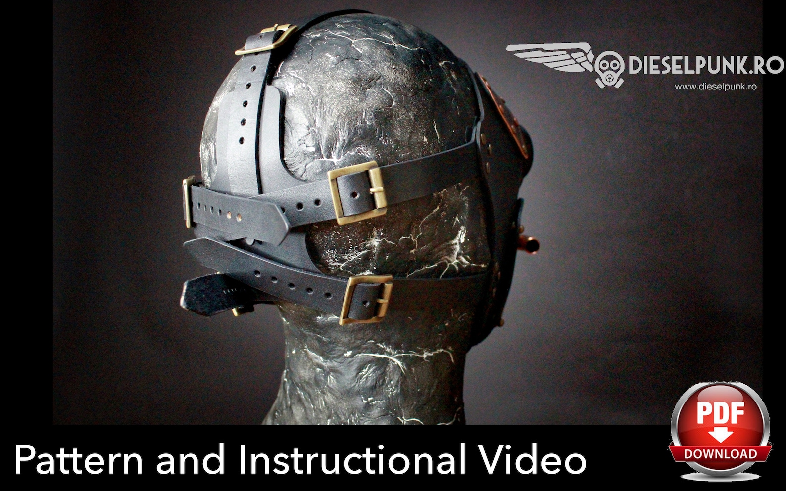 Steampunk Mask Pattern DIY Mask Pdf Download Video Tutorial - Etsy