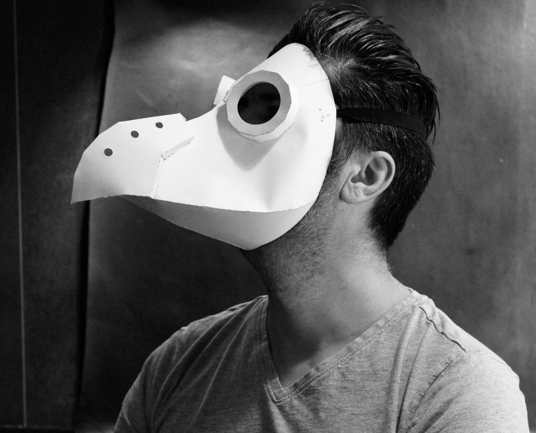 Paper Plague Doctor Mask Pattern - Pdf Download - Etsy