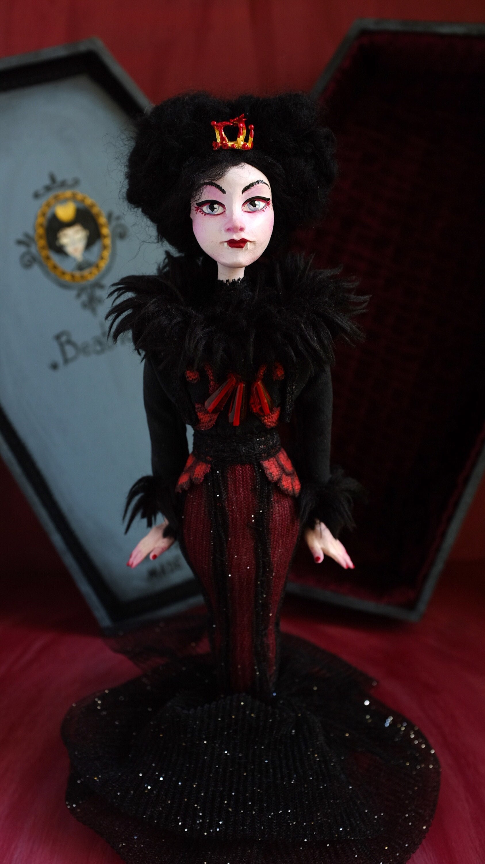 Beatrice of the Night: Vampire's Enchanting Elegance, Handmade Gothic ...