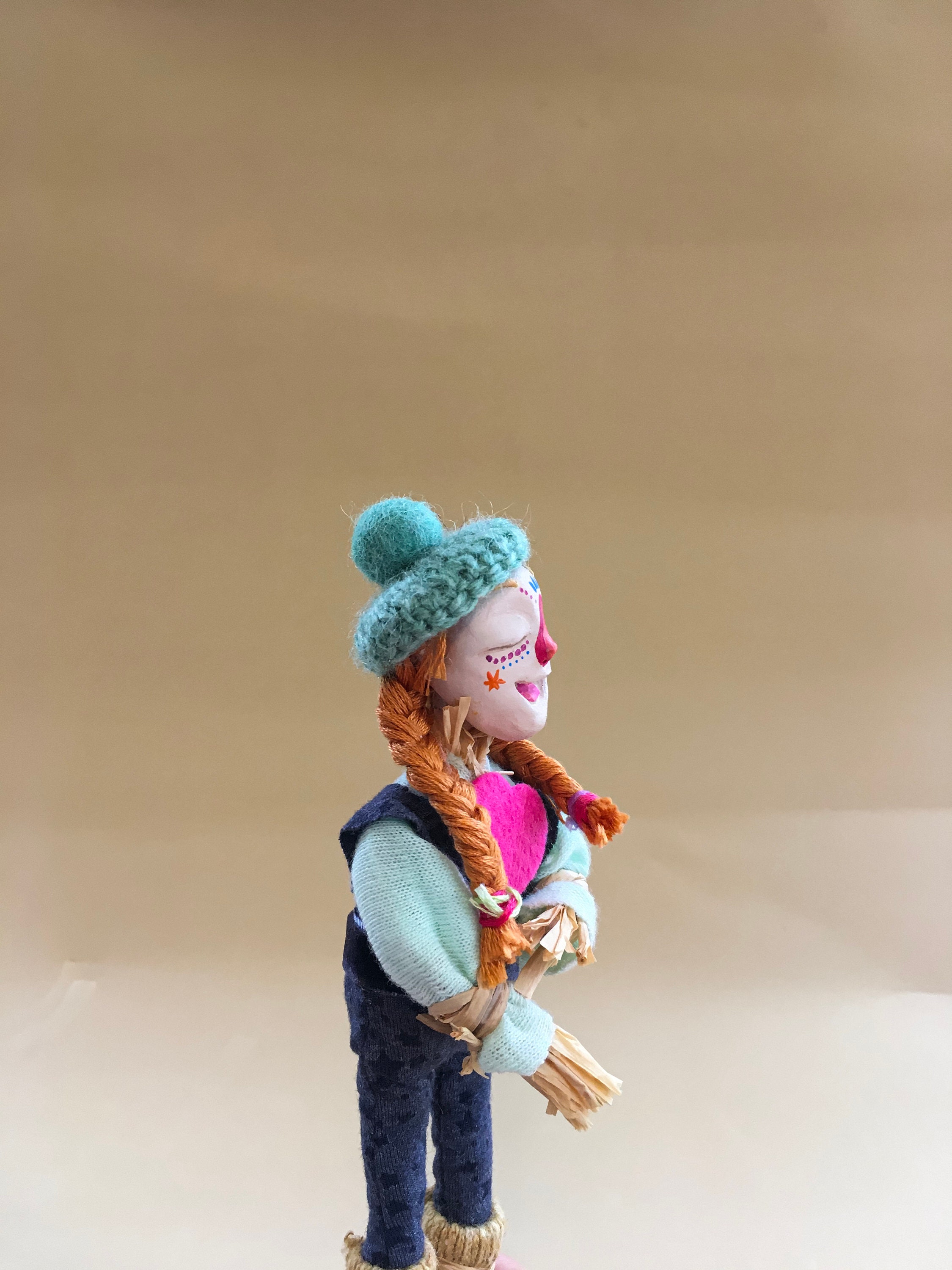 Harvest Hug: the Adorable Scarecrow, Collectible Doll, Halloween Art ...