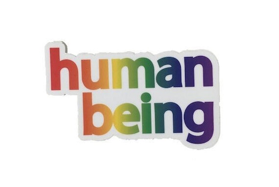 Human Being Pride Sticker Lgbtq Sticker Lgbt Sticker Ace | Etsy