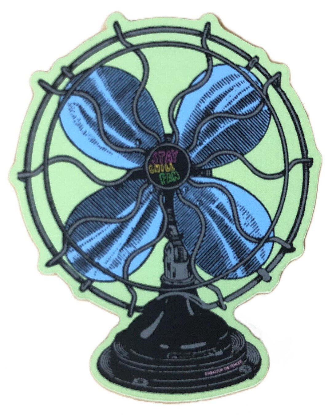 Stay Chill Fan Sticker - Etsy