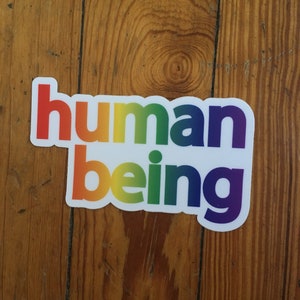 Human Being Pride Sticker | Lgbtq Sticker | Lgbt Sticker | Ace Pride ...
